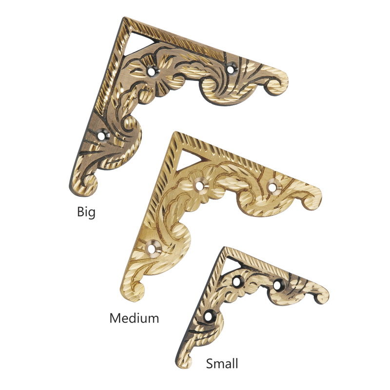 Brass Casted Corner - Pekt Locks